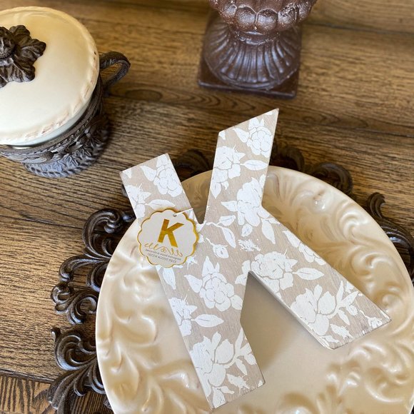 Wall Decor | New With Tags Monogram Wooden Letter K Wall Decor | Poshmark